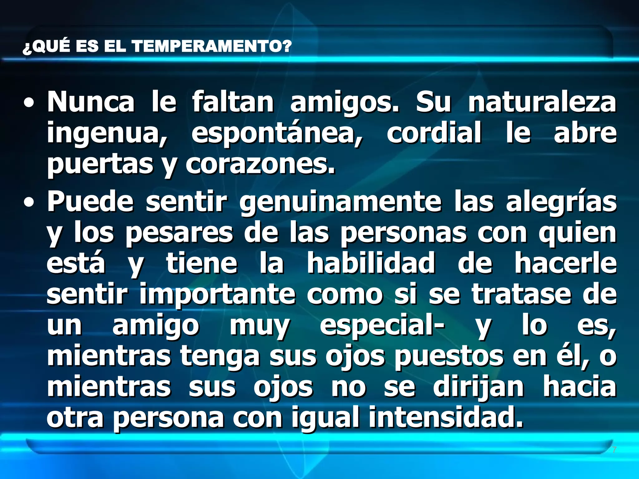 ¿Que es el temperamento? | PPT