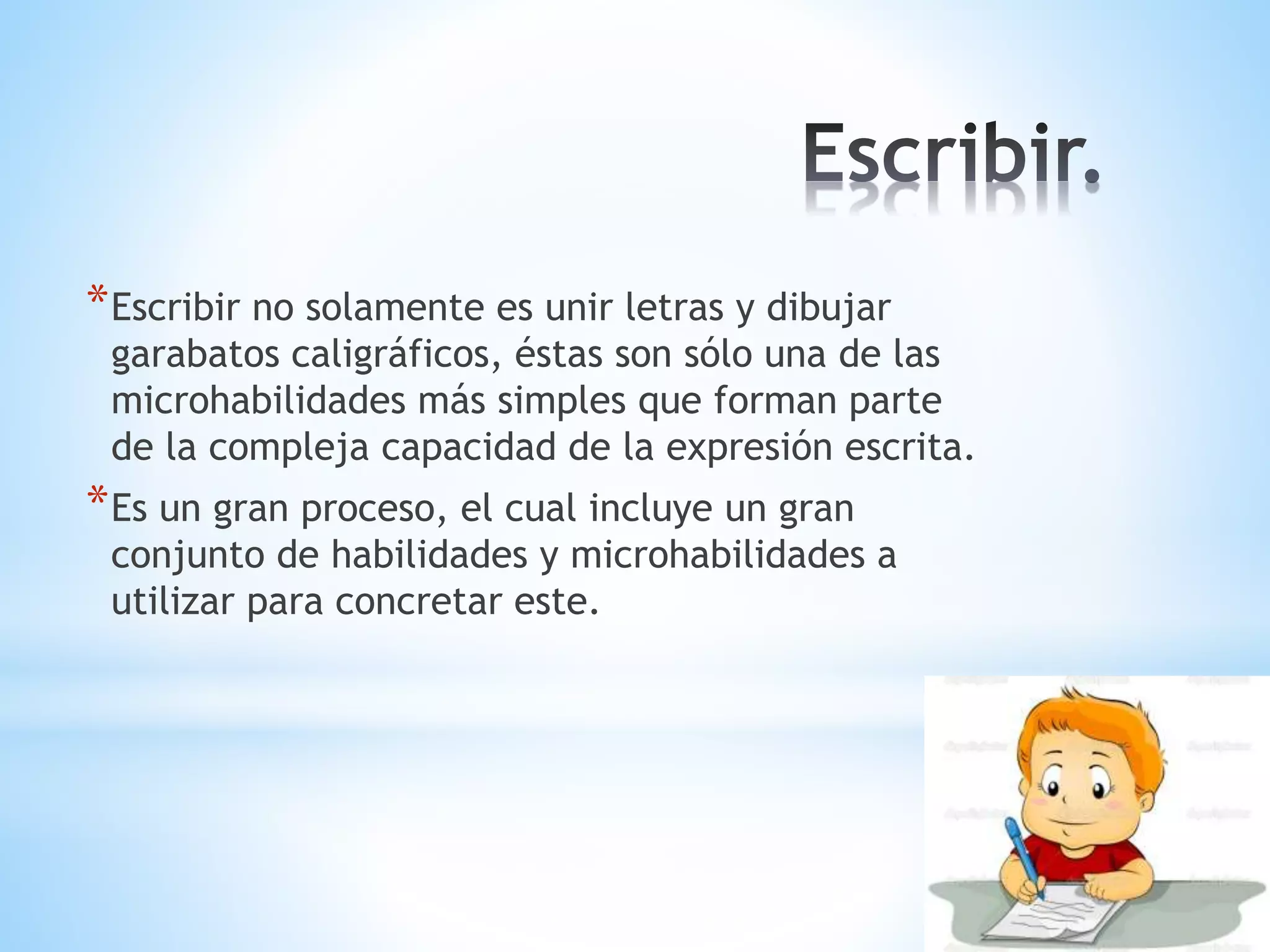 ¿Qué es escribir? | PPT