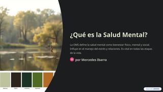 que es la salud mentar en los adolecentes | PPTX