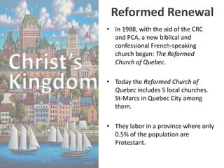 Reformed Missions Quebec | PPTX