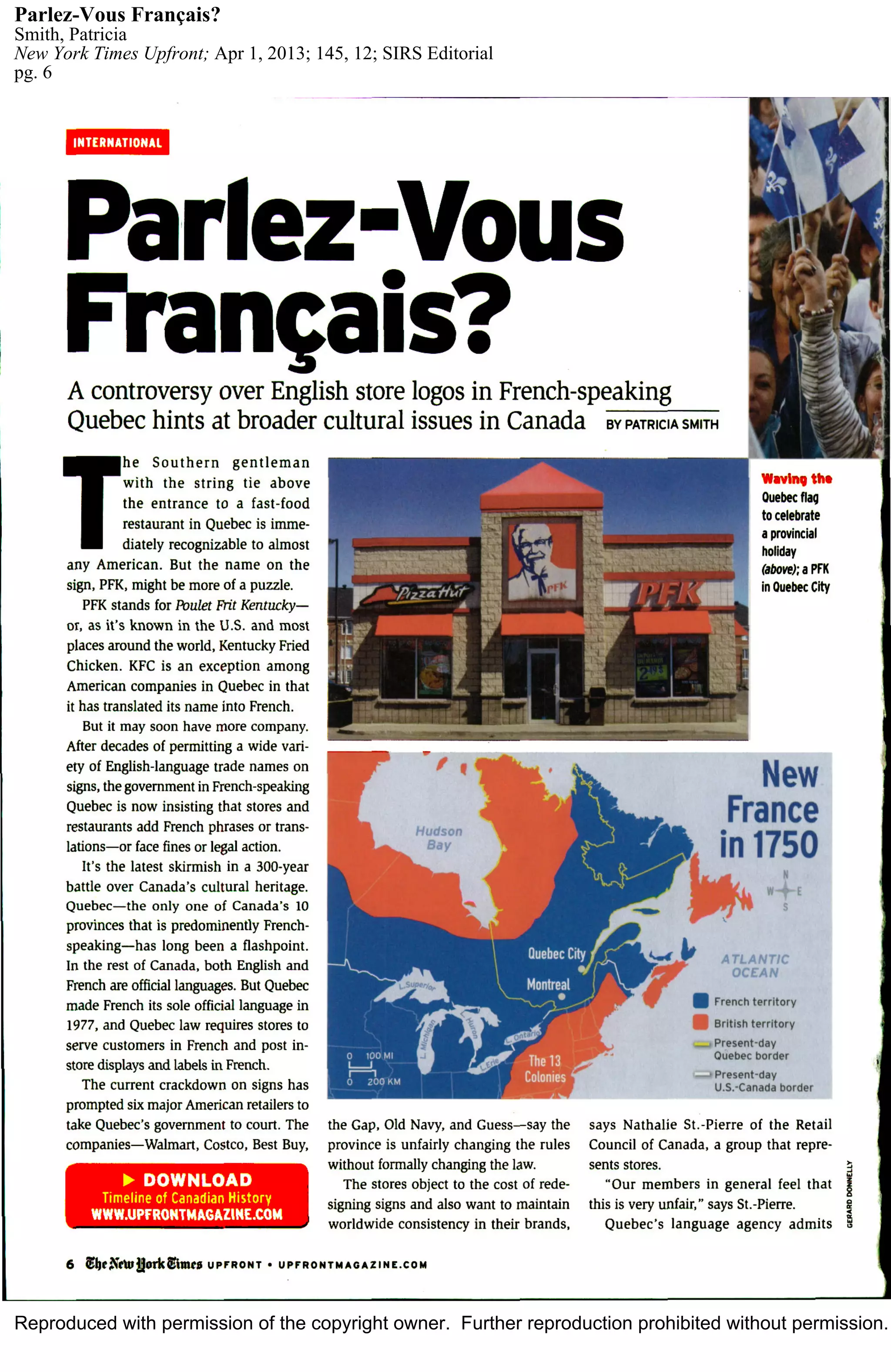 Quebec Separatist Movement | PDF
