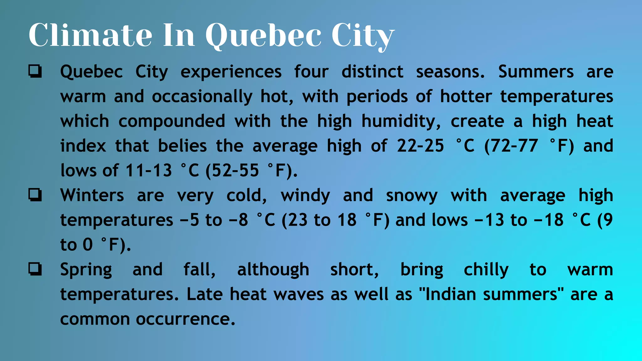 Quebec city history, culture, etc | PDF