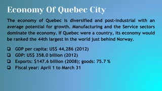Quebec city history, culture, etc | PDF