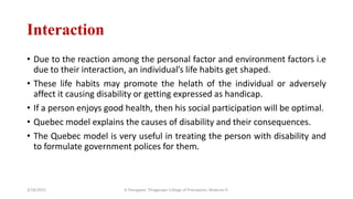 QUEBEC DISABILITY PRODUCTION PROCESS MODEL | PPTX