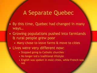 Quebecs Independence Movement | PPT