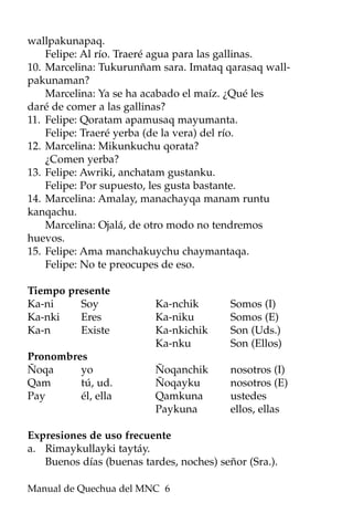 Manual Quechua-Runasimi | PDF