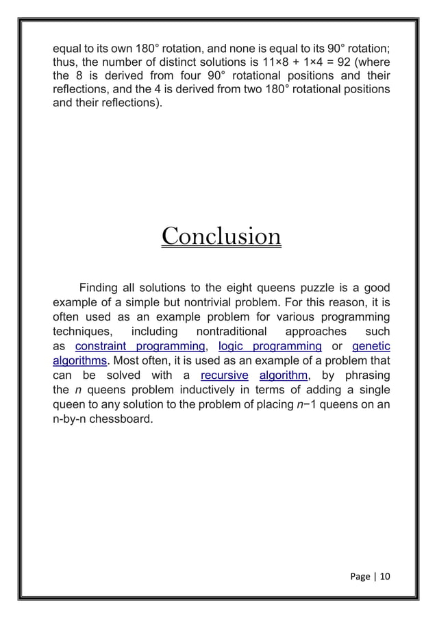 N Queens Problem Pdf 