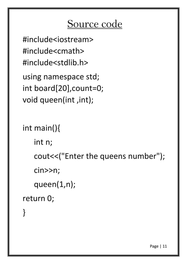 N Queens problem | PDF