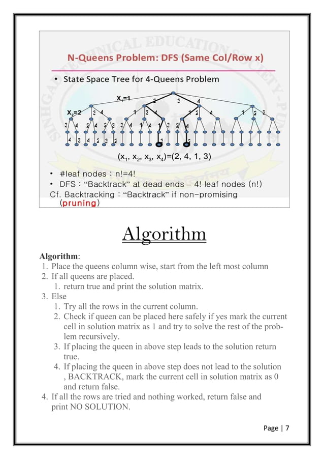 N Queens problem | PDF