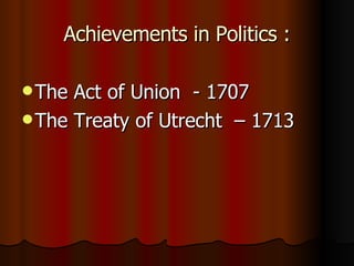 Queen Anne Stuart | PPT