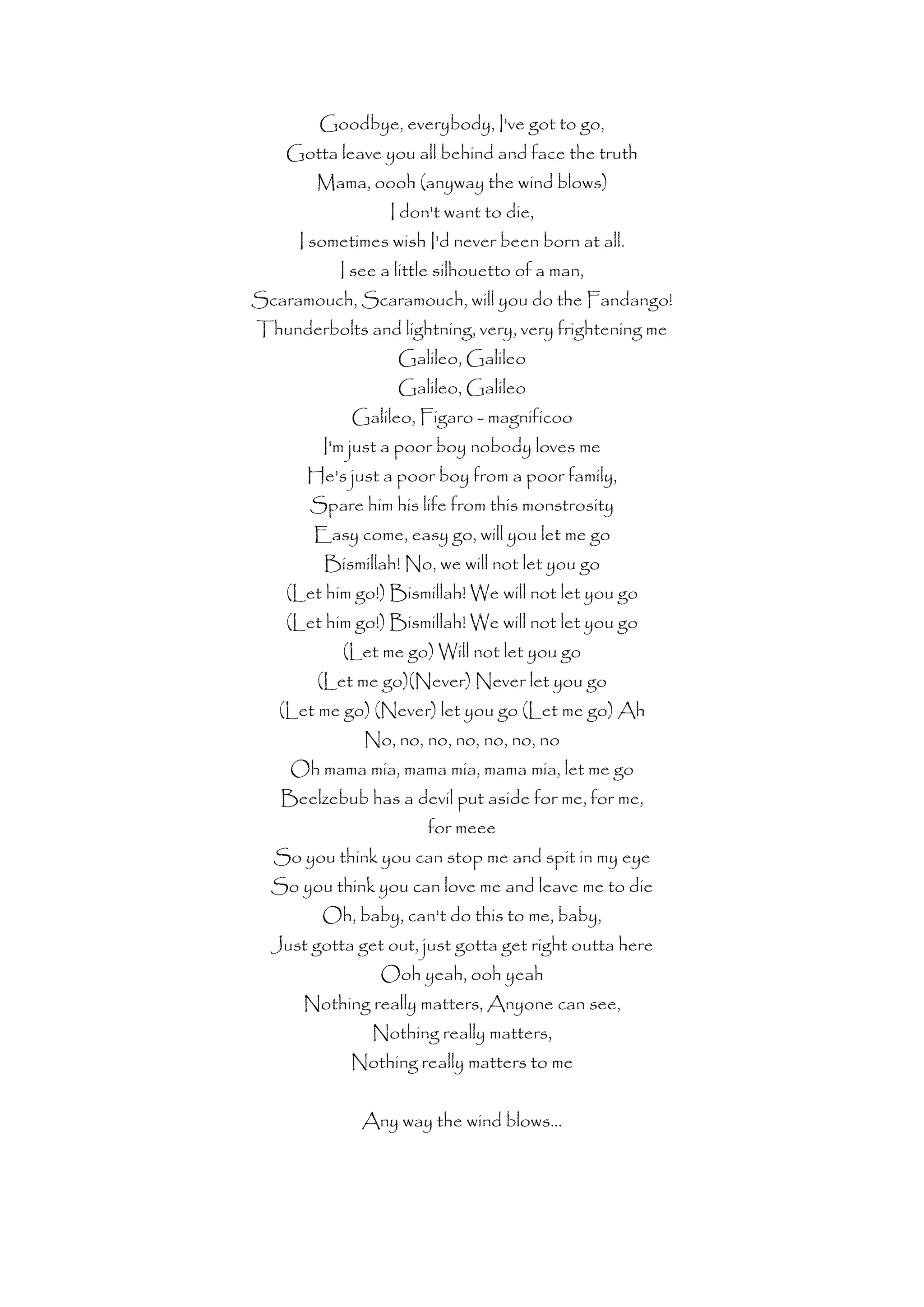 Queen Bohemian Rhapsody | PDF