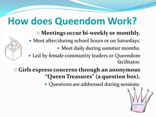 Queendom Overview Slide Show Only | PPT