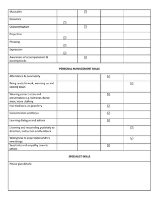 SKILLS AUDIT | PDF