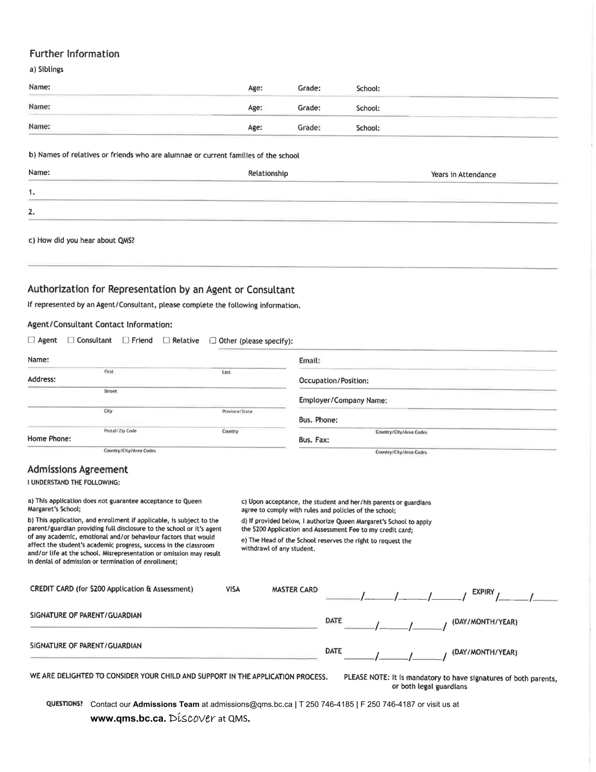 Queen margaret school-boarder application&fee booklet 2015 2016 | PDF