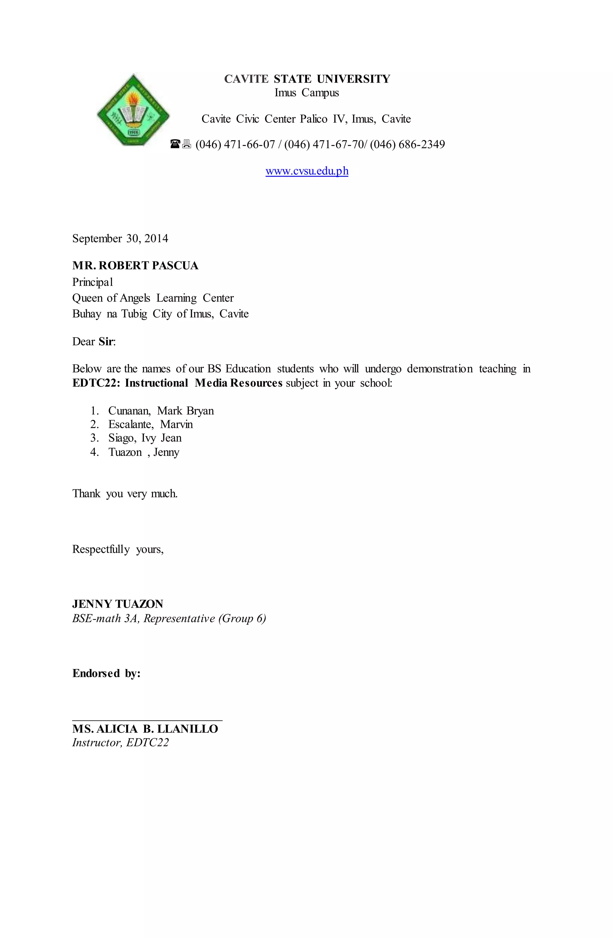 Macro Demo Letter | DOCX
