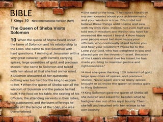 Queen of SHEBA | PPT