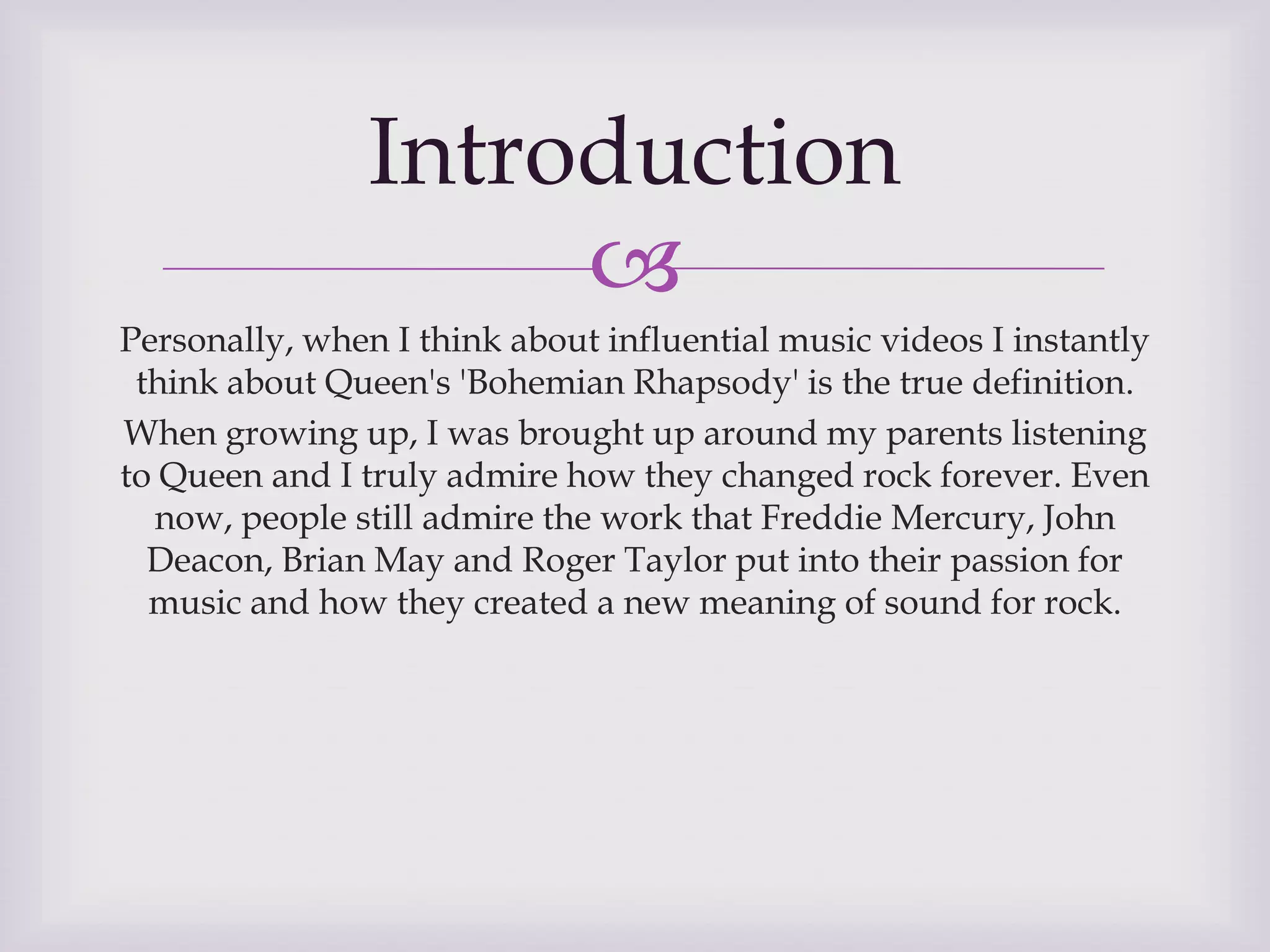 Bohemian Rhapsody Music Video Analysis | PPTX