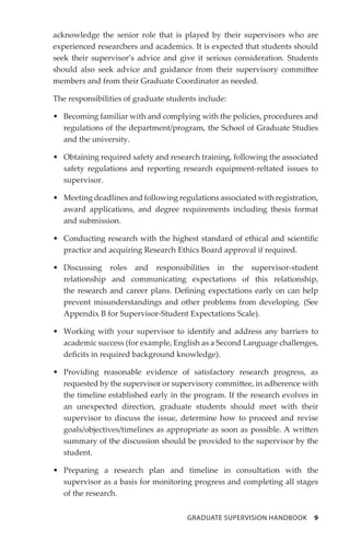 Queens university-graduate supervision handbook | PDF