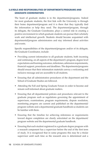 Queens university-graduate supervision handbook | PDF