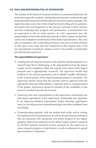 Queens university-graduate supervision handbook | PDF