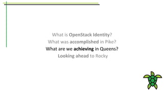OpenStack Keystone Queens Project Update | PPT