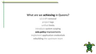 OpenStack Keystone Queens Project Update | PPT