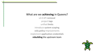 OpenStack Keystone Queens Project Update | PPT