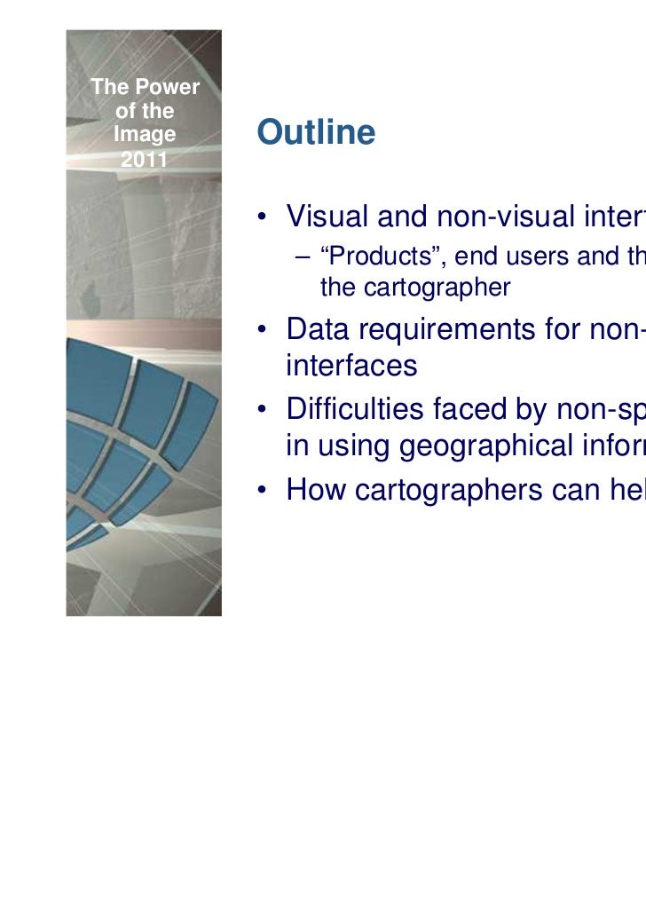 Usability Issues for Non-visual Interfaces to GI