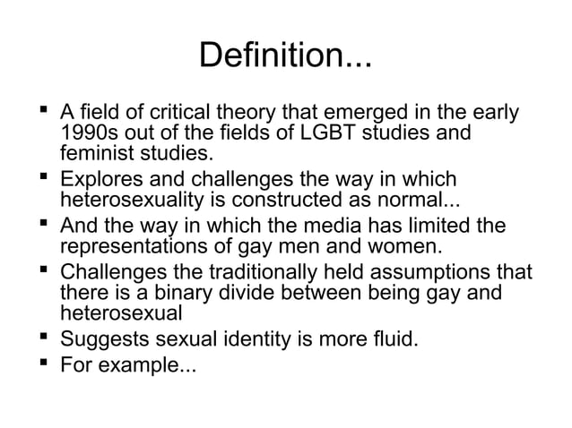 Queer theory | PPT