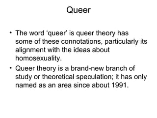 Queer theory | PPT