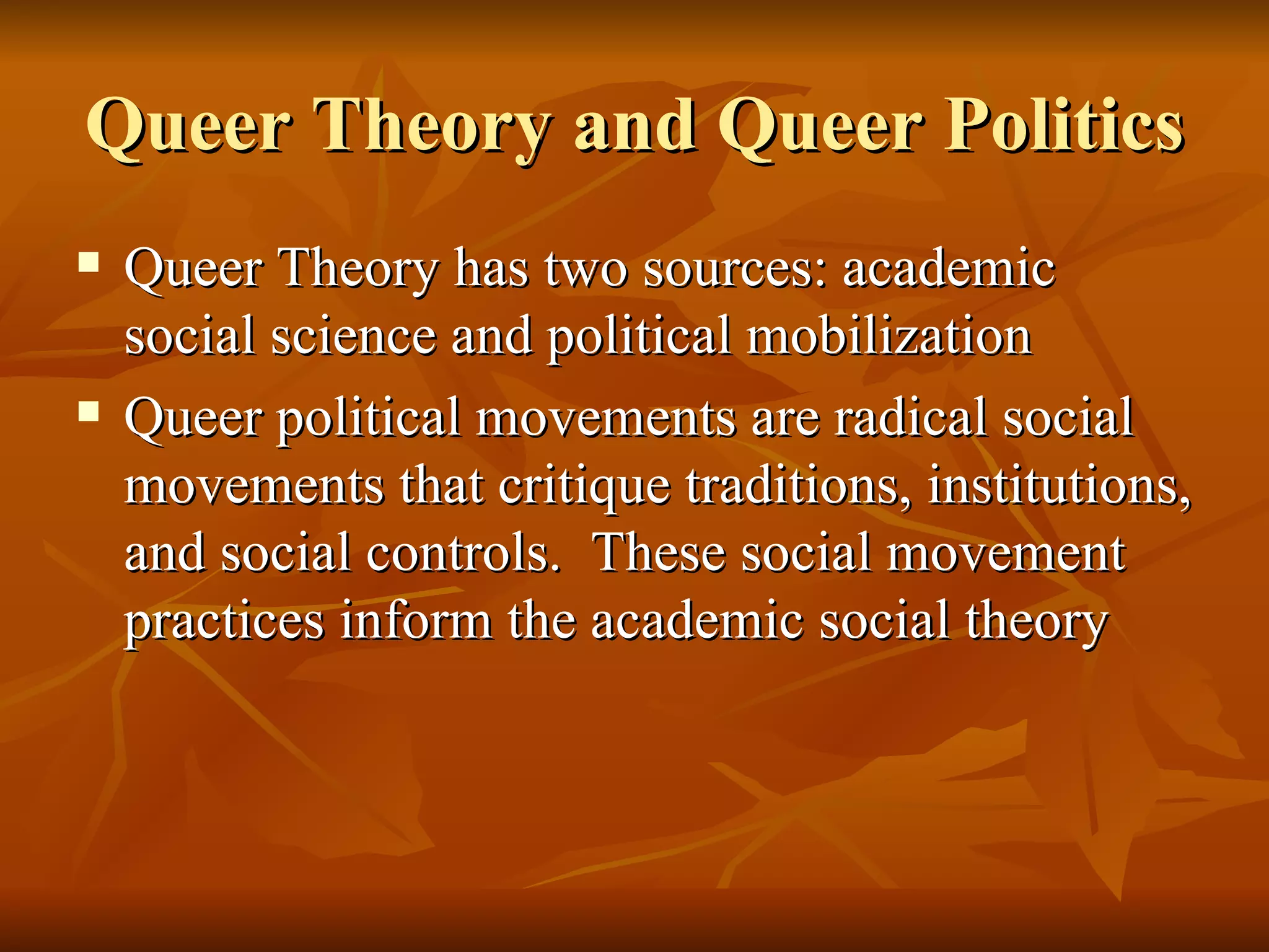 Queer Theory | PPT
