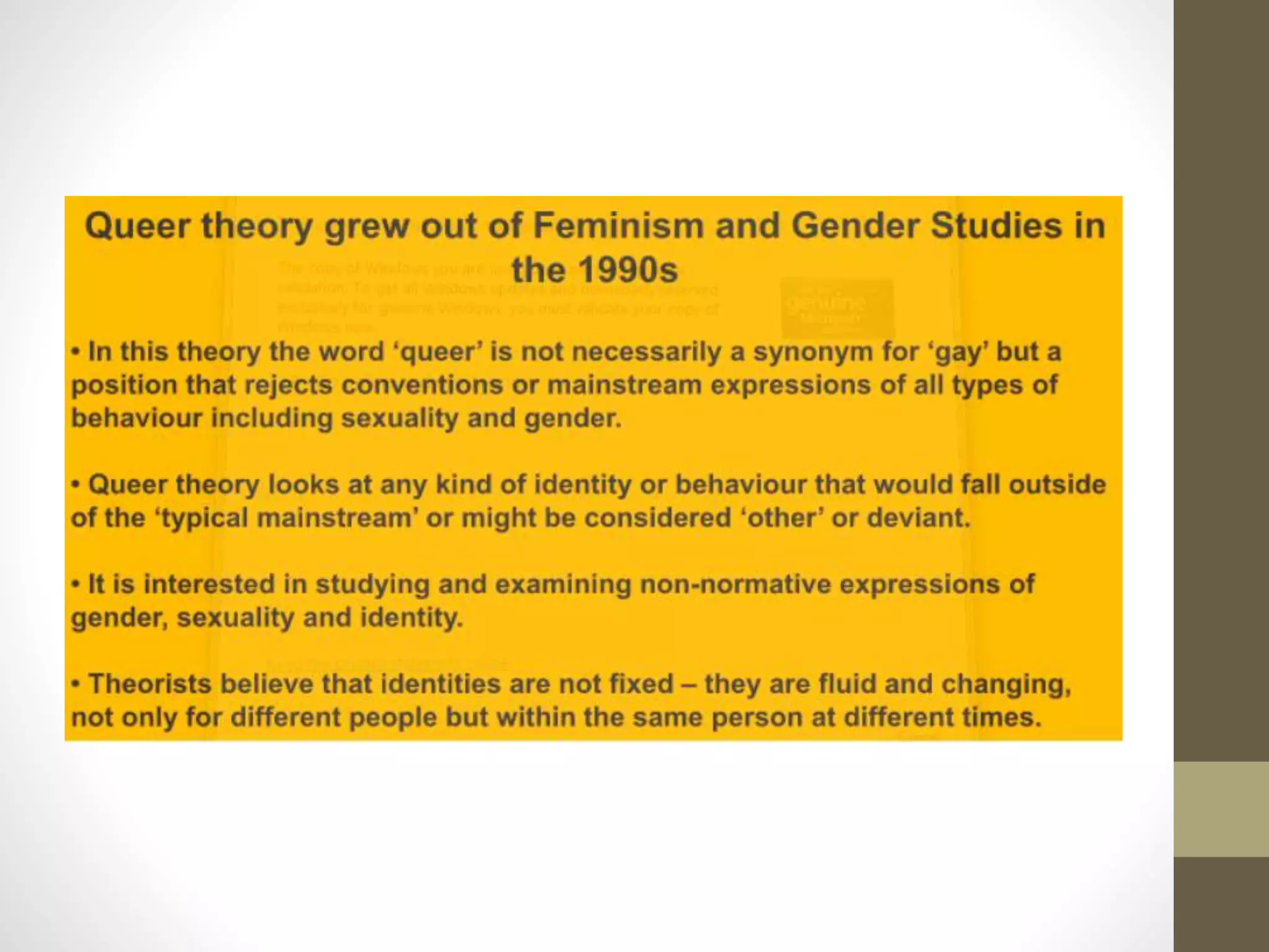Queer theory | PPTX