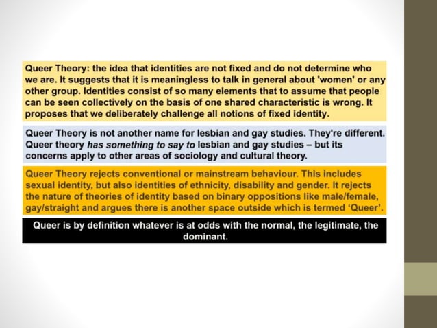 Queer theory | PPTX