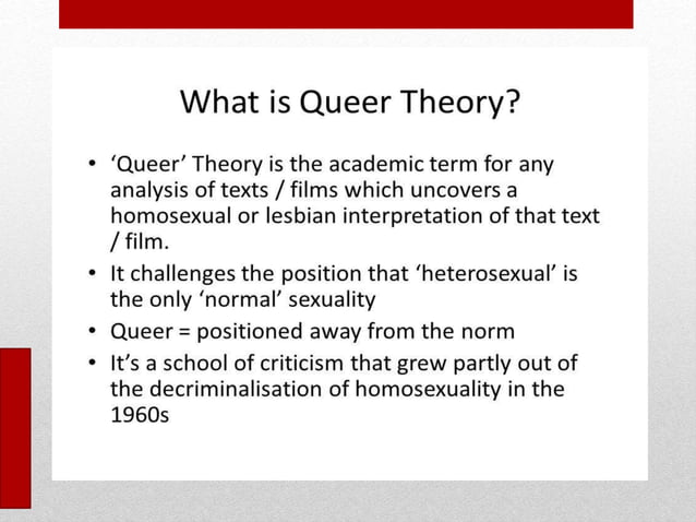 Queer theory | PPT