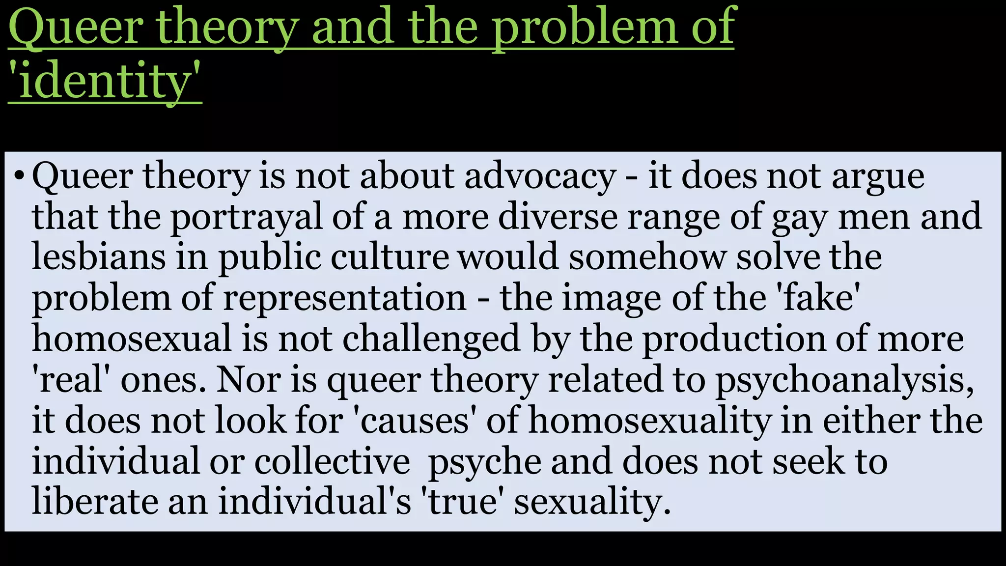 Queer theory | PPT