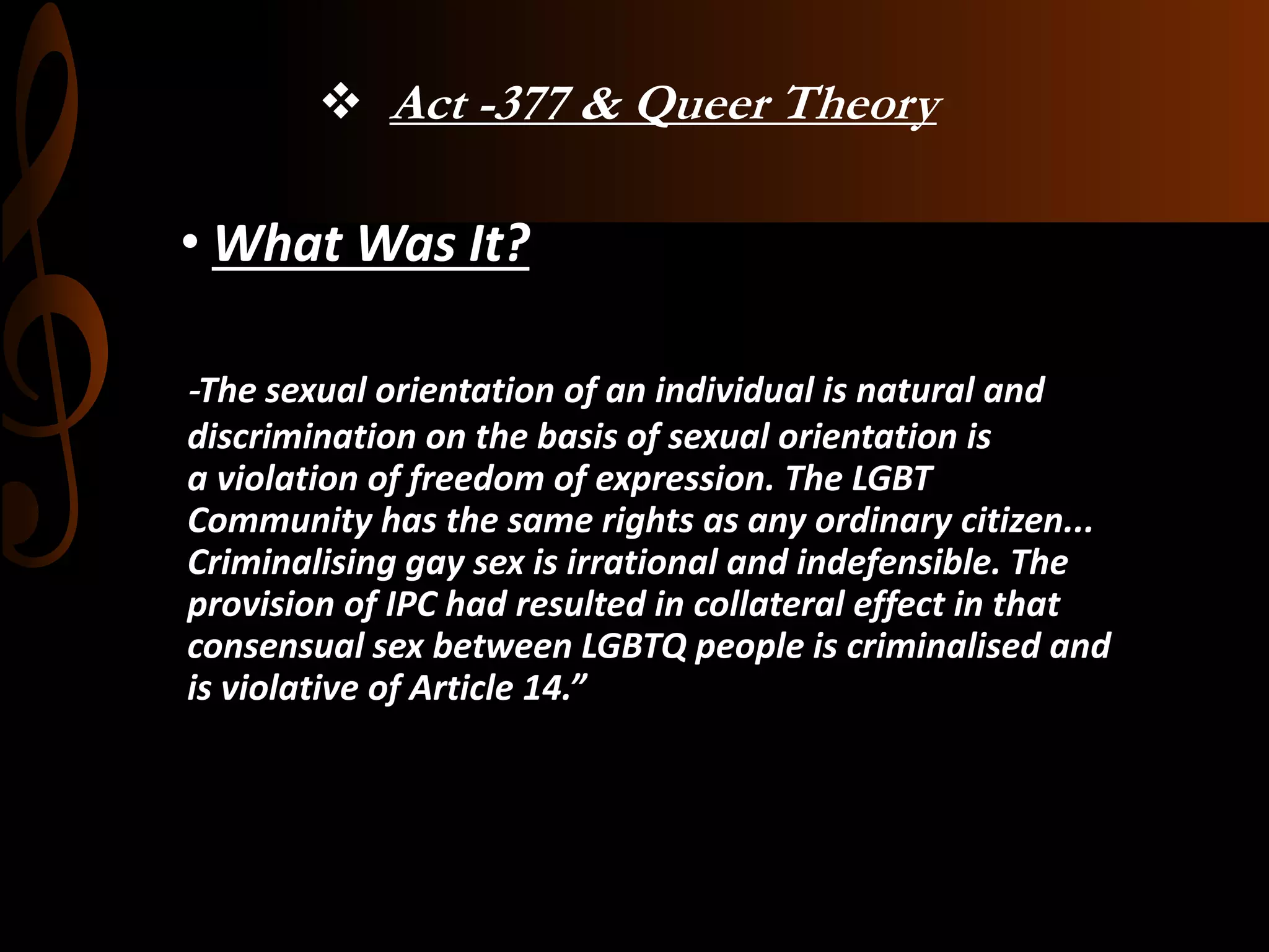 Queer theory ppt | PPTX