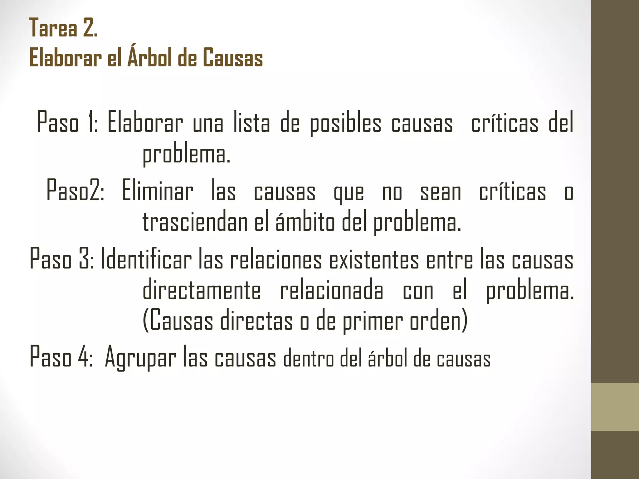 Que es arbol de causas ... | PPT