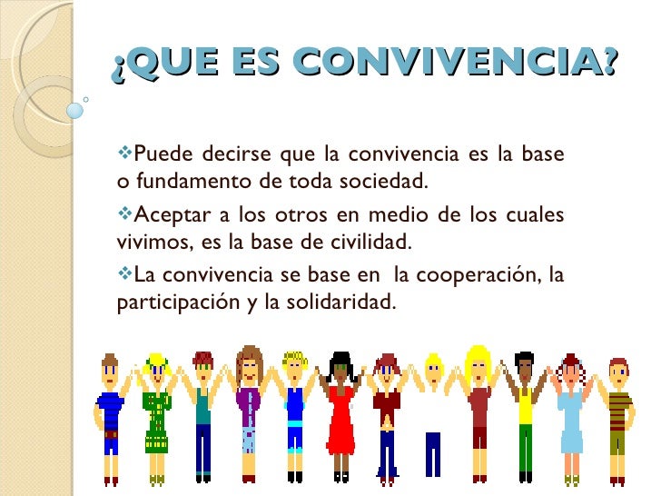 Que es convivencia