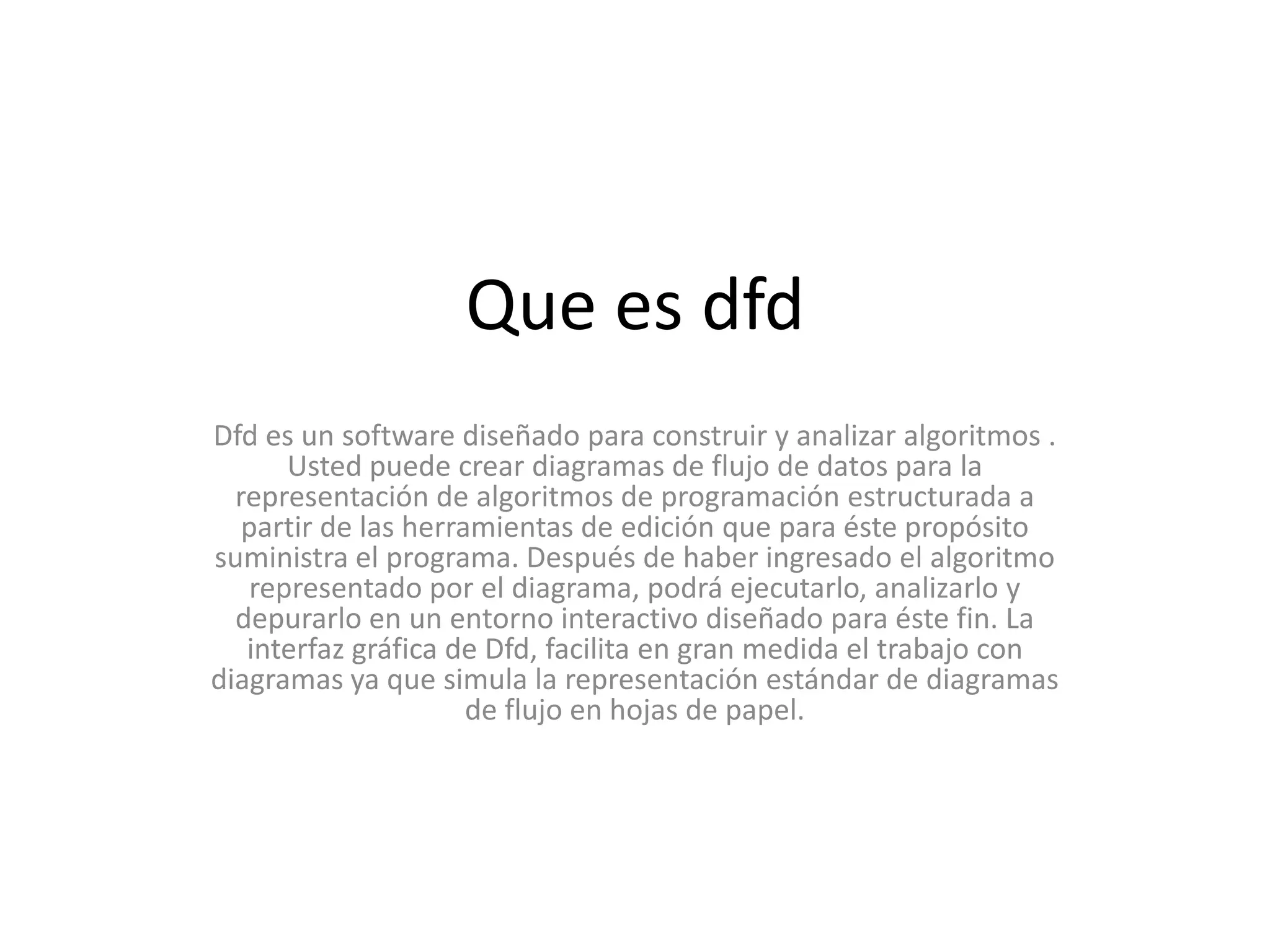 Que es dfd | PPTX