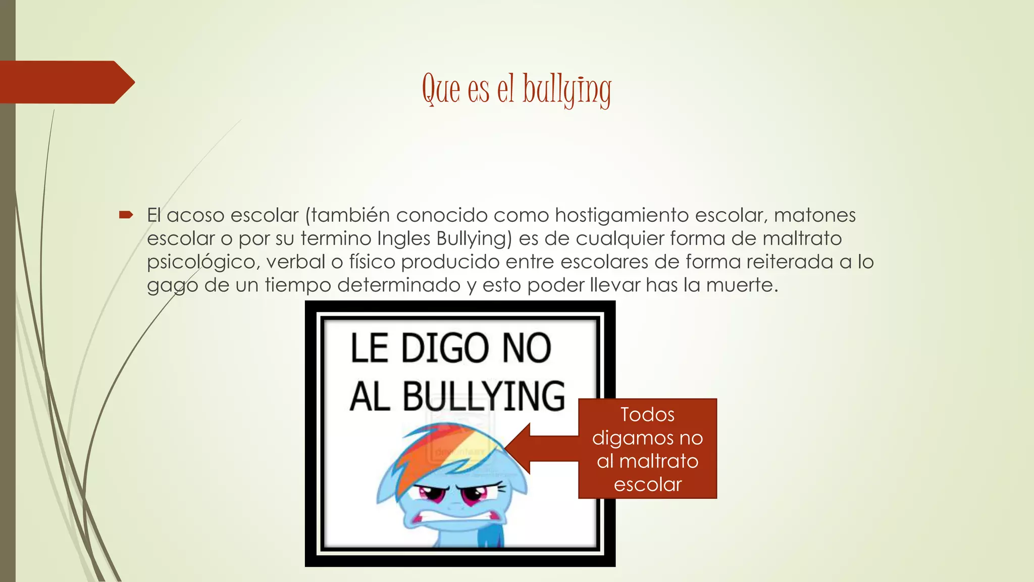 digamos no al bullying | PPT
