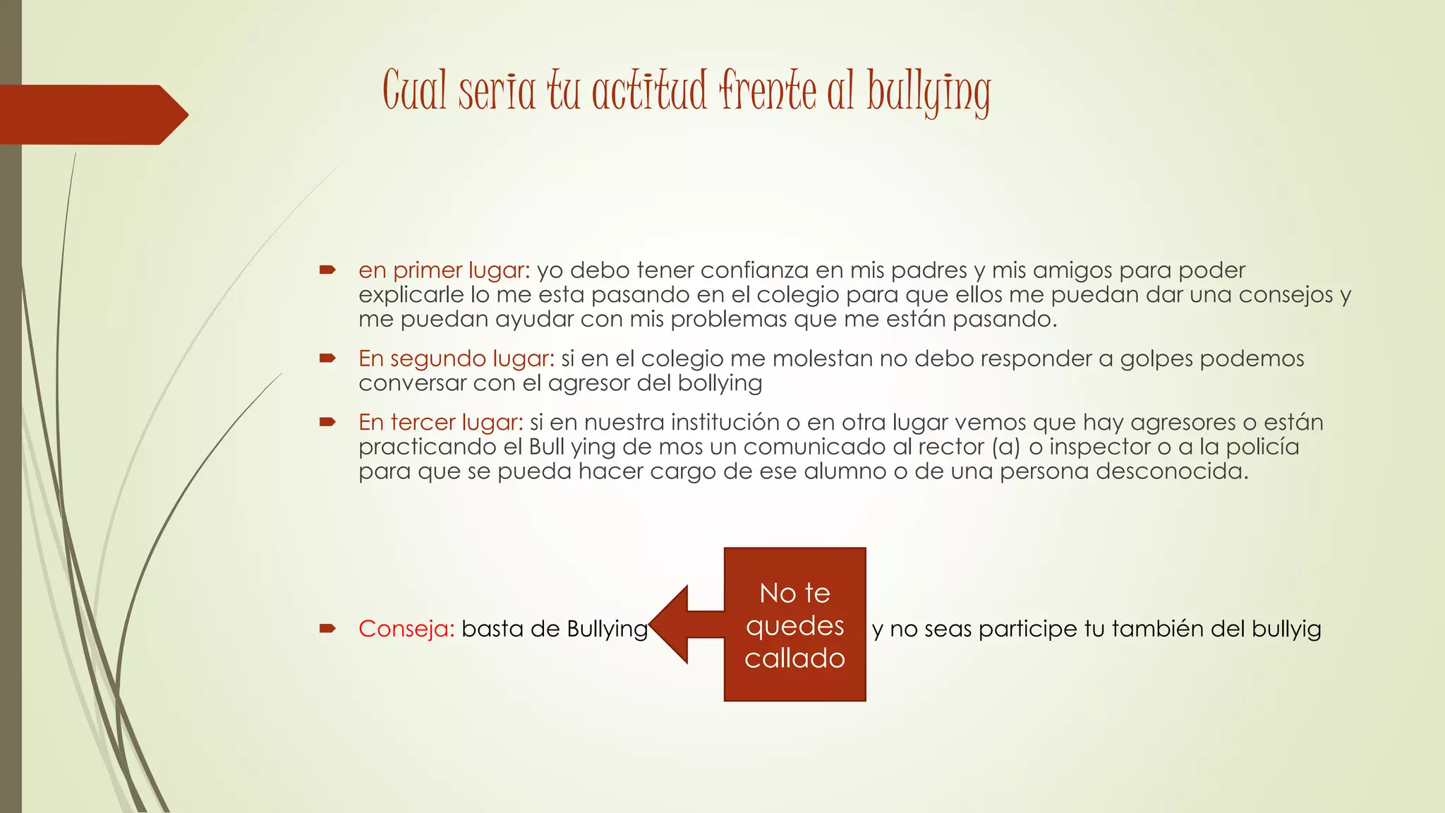 digamos no al bullying | PPT