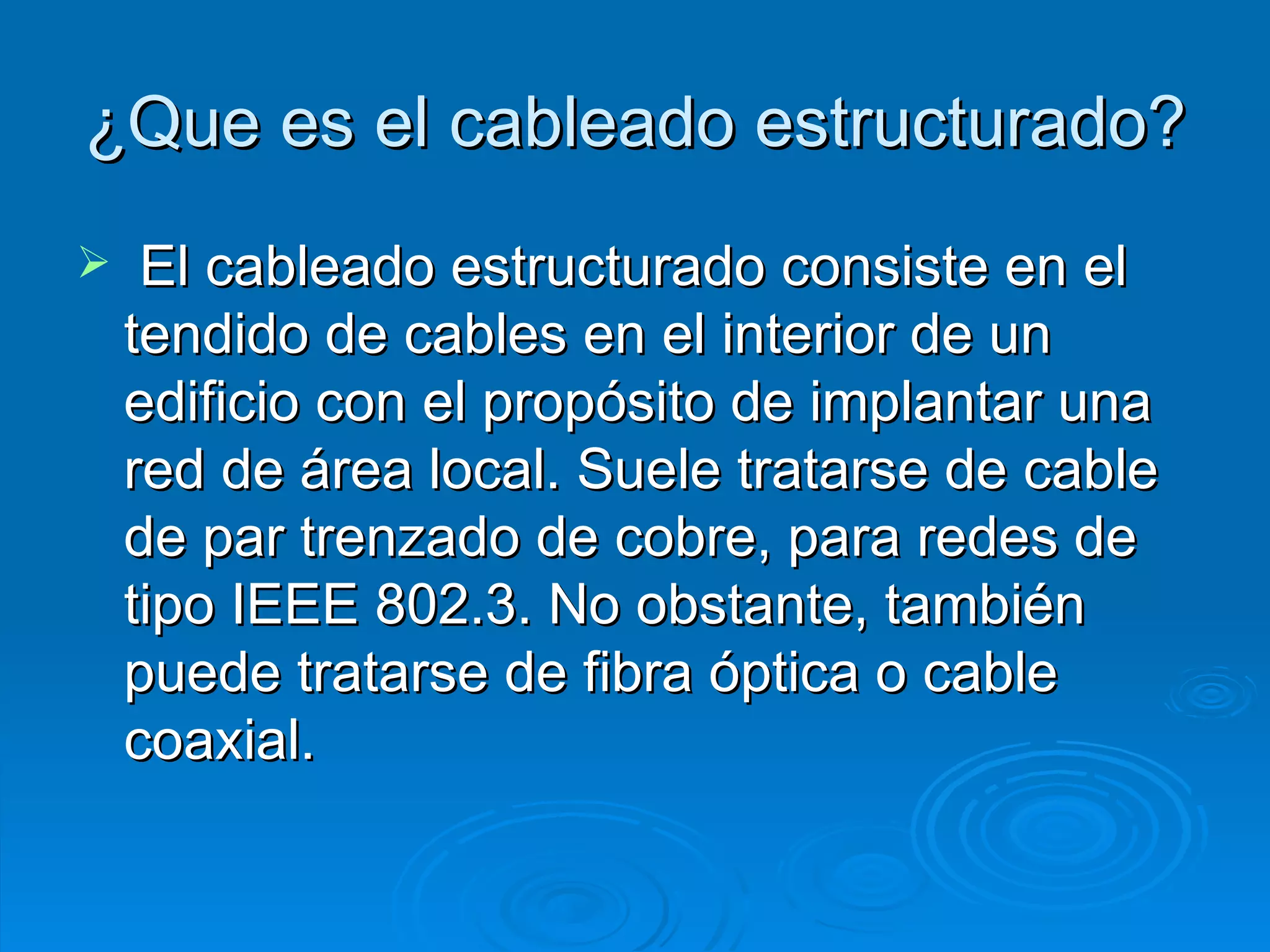 Que Es El Cableado Estructurado | PPT