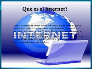 Que es el internet | PPTX