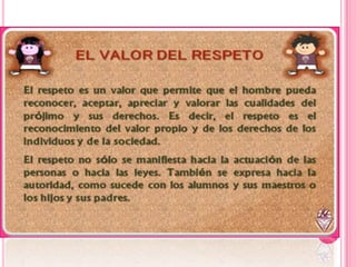 ¿Que es el respeto | PPTX