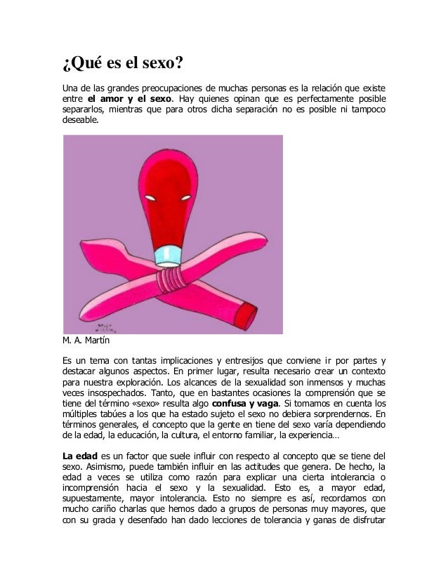 ¿Que es el Sexo?