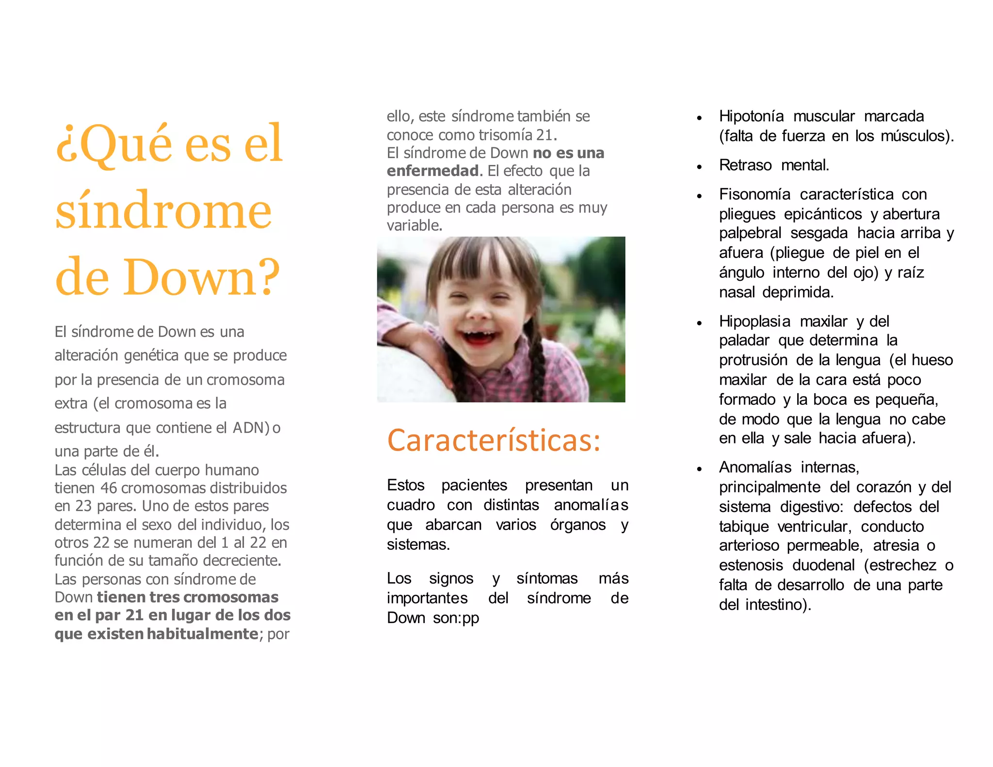 ¿Qué es el síndrome de down | PPT