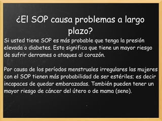 Que Es El Sindrome Del Ovario Poliquistico | PPT