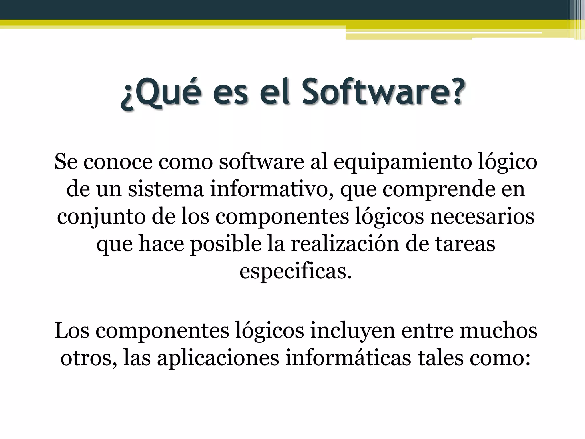 Que es el software? | PPT