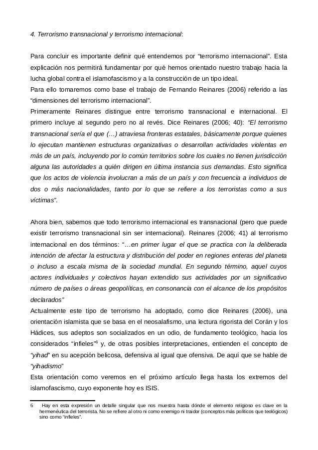 ¿quÉ Es El Terrorismo “la Importancia De Una Definición Universal E…