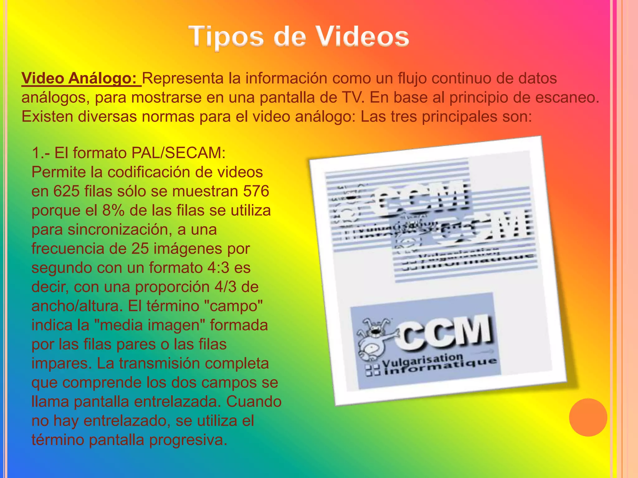 Que es el video y tipos de video | PPT